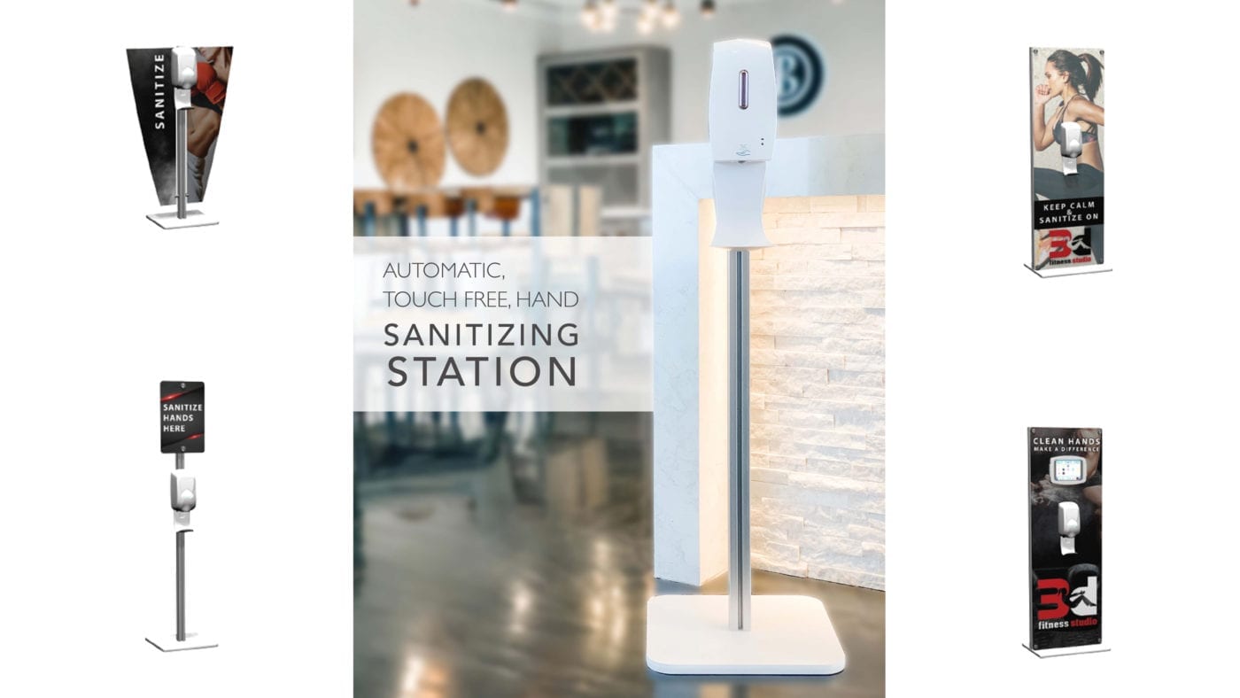 Hand Sanitizer Stations - FrontLine Exhibits